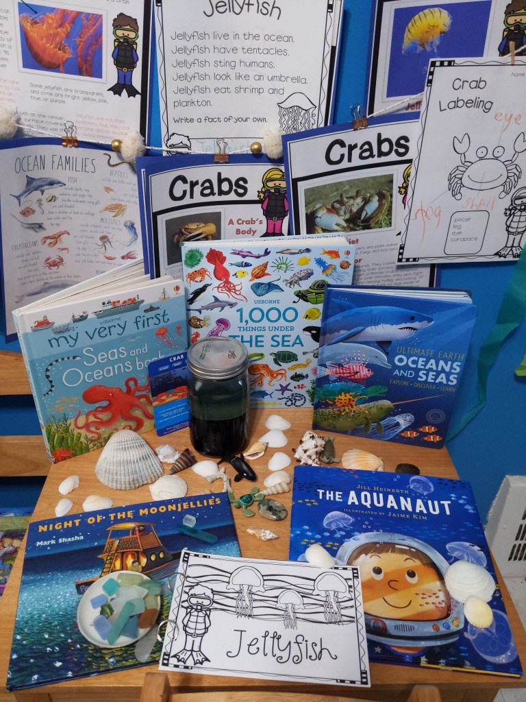 Homeschooling: Ocean Week 1 – Still Life, With Cracker Crumbs..