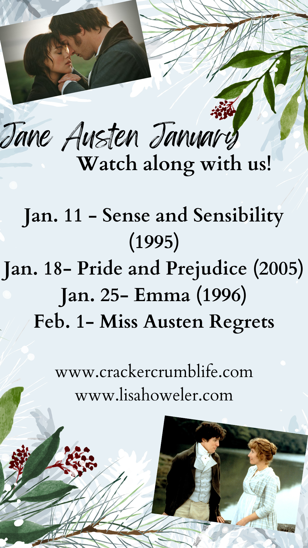 Jane Austen January: Movie Thoughts: Sense and Sensibility – Still Life ...